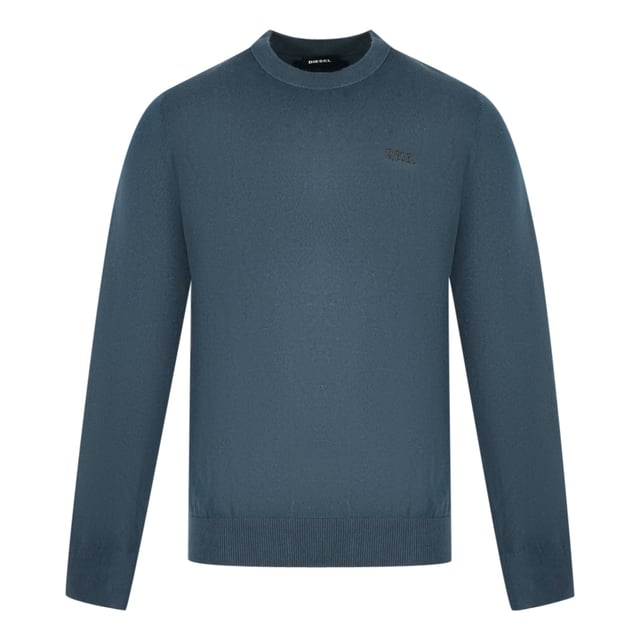 Diesel Patch Logo Navy Blue Sweatshirt