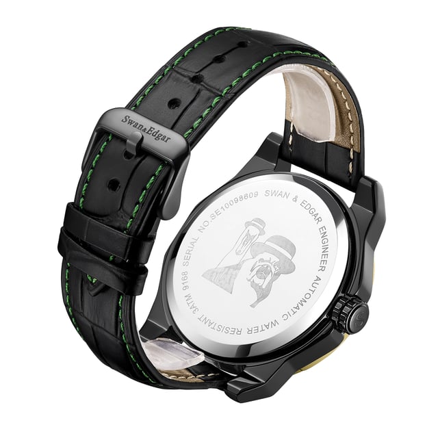 Limited Edition Swan & Edgar Hand Assembled Engineer Automatic Green