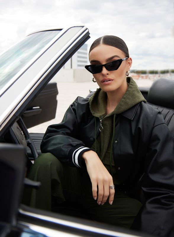 Collared Bomber Jacket