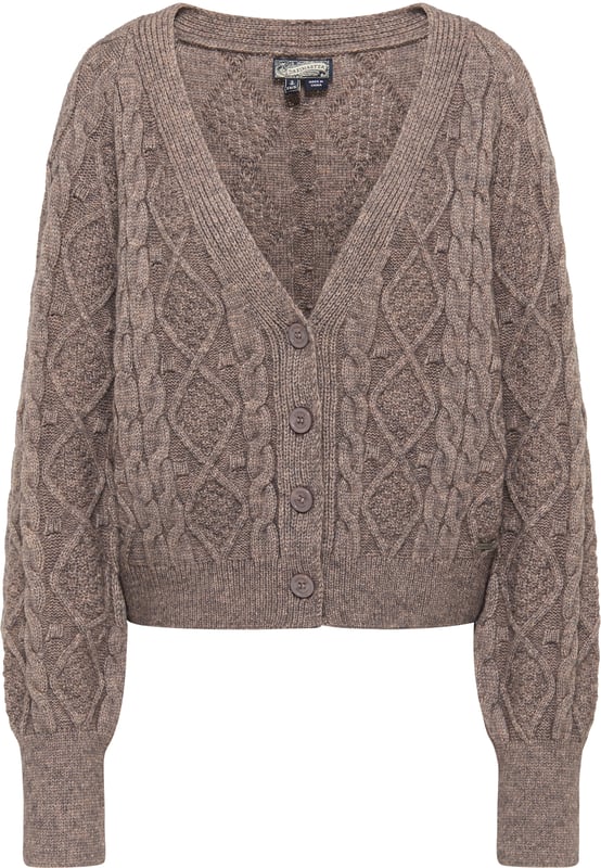 Dreimaster Vest Dames modder melange