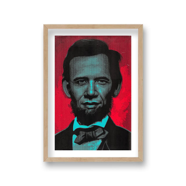 Pop Art Print Abraham Obama