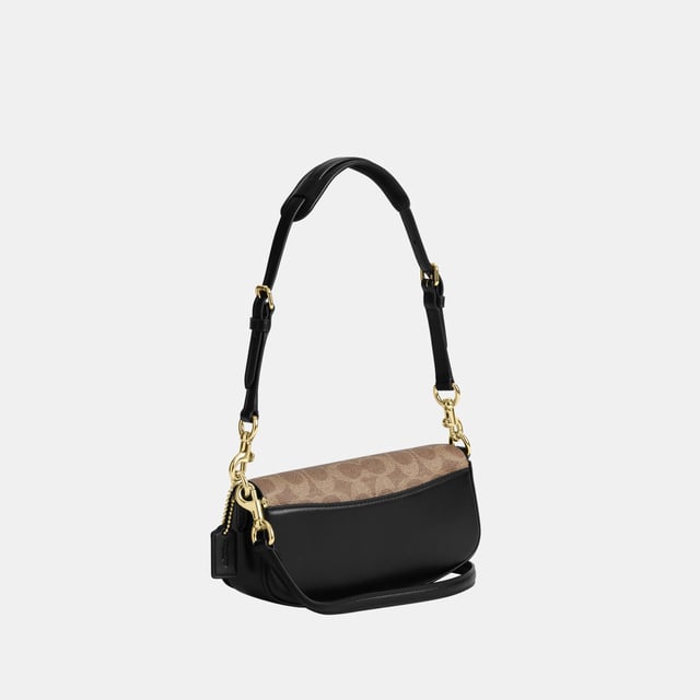 Andrea Small Shoulder Bag in Signature Canvas