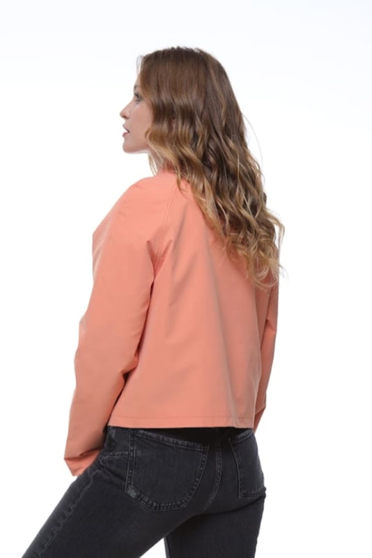 Zoe Cropped Mac Apricot crush