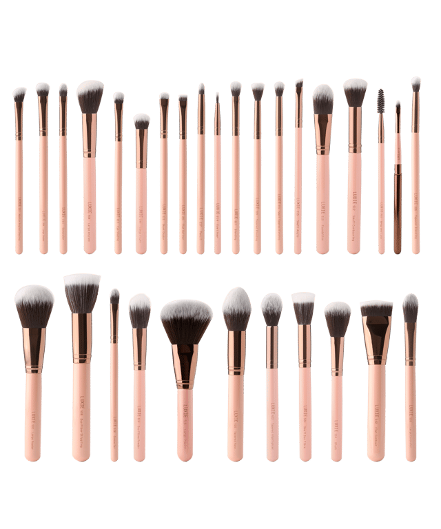 LUXIE 30 Piece Rose Gold Brush Set