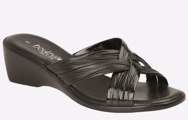 Boulevard Helena X-Strap Mule Sandals Womens