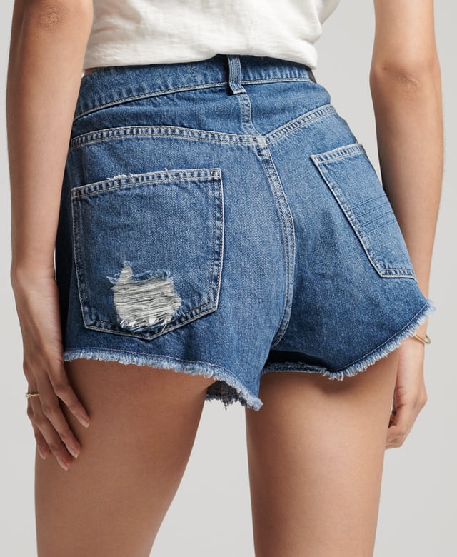 Superdry Vintage High Rise Cut Off Shorts