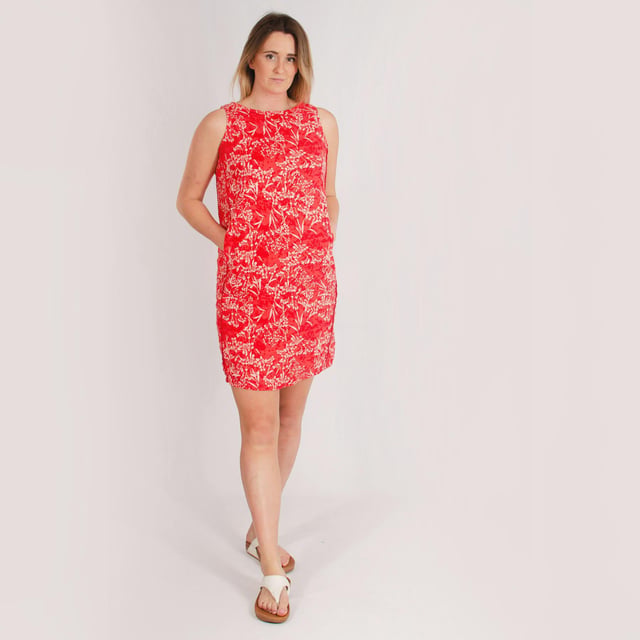 Sleeveless Linen Shift Dress