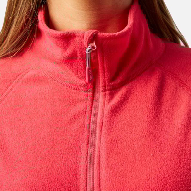 Warm Zip Micro Fleece Raspberry