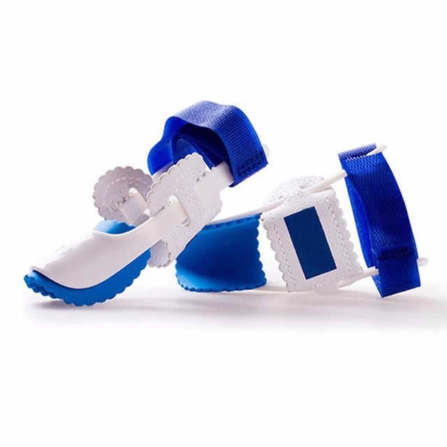 Aquarius Orthopedic Foot Bunion Corrector and Straightener, White and Blue