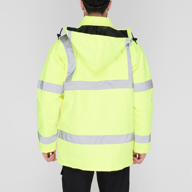 Dunlop Mens Gents Hi Vis Warm Winter Parka Jacket