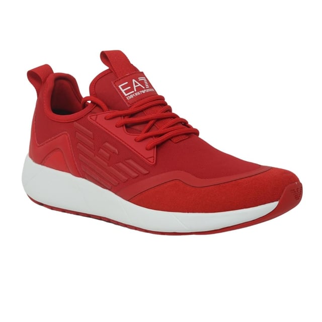 EA7 Eagle Logo Lace Runner Rote Turnschuhe