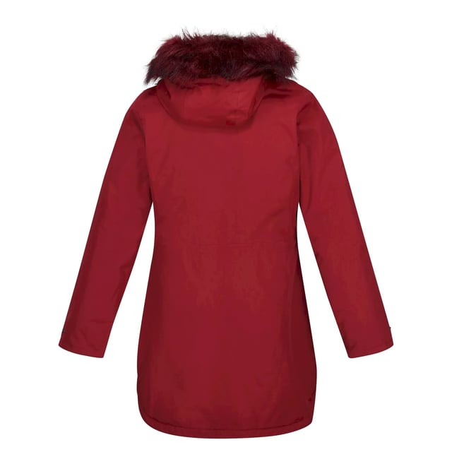 Regatta Womens/Ladies Sabinka Faux Fur Trim Parka (Cabernet)