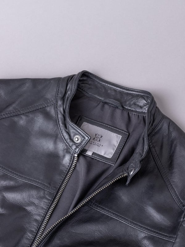 Carleton Leather Jacket in Black