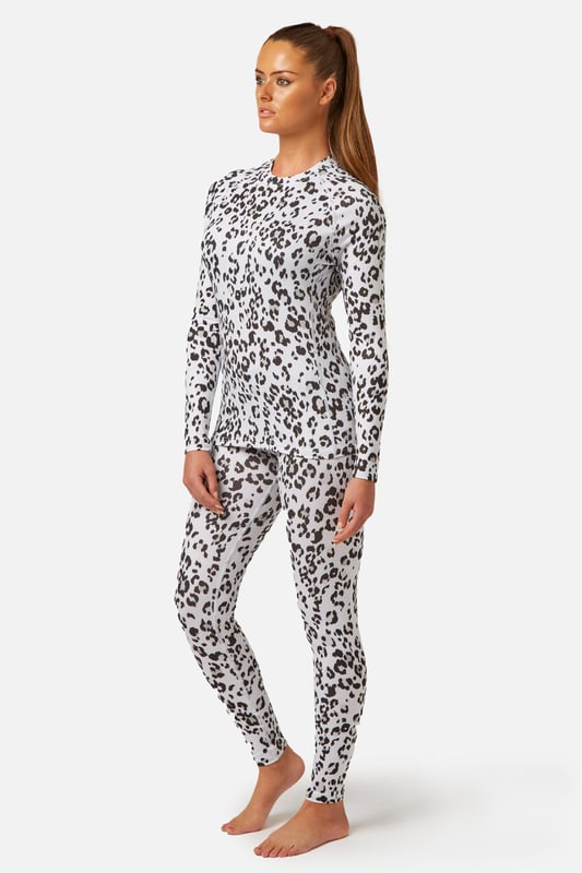 Cozy Limited Edition Crew Neck Baselayer Snow Leopard