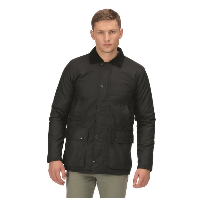Regatta Mens Pensford Waxed Jacket (Schwarz)