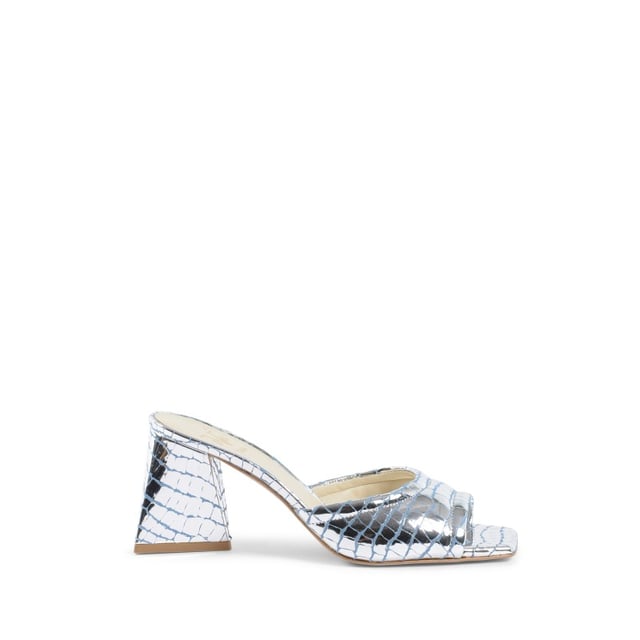 19V69 Italia Womens Sandal Silver SIMONA PITONE CELESTE ARGENTO