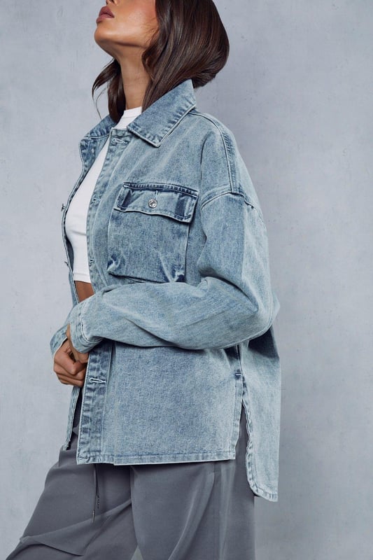 Extreme Oversized Denim Shacket