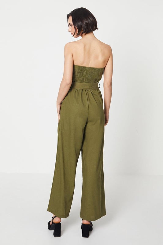 Belted Wide Leg Jumpsuit