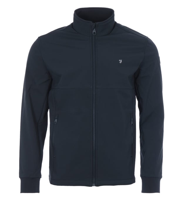 Men's Farah Winstead Soft Shell Jacket in Navy