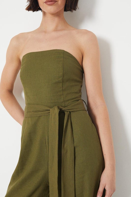 Belted Wide Leg Jumpsuit