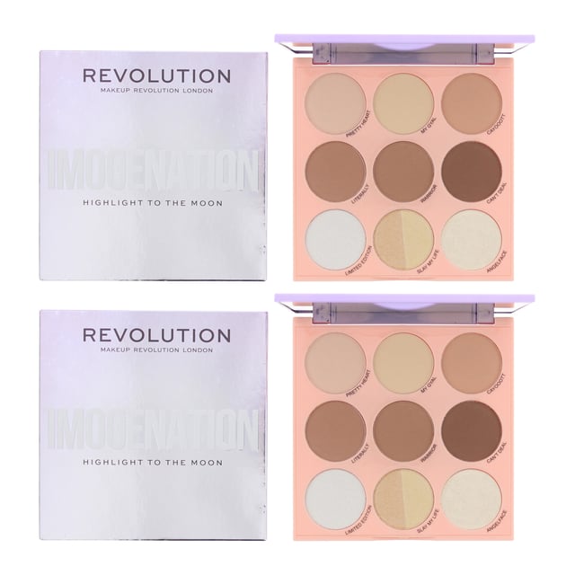 Revolution Imogenation Highlight To The Moon Highlighter Palette 9 x 2g x 2