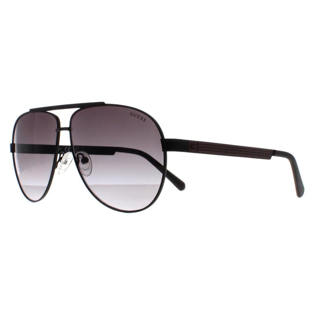 Guess Aviator Mens Matte Black Smoke Grey Gradient GF5096