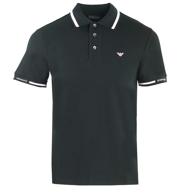 Emporio Armani Polo Shirt med svart logotyp