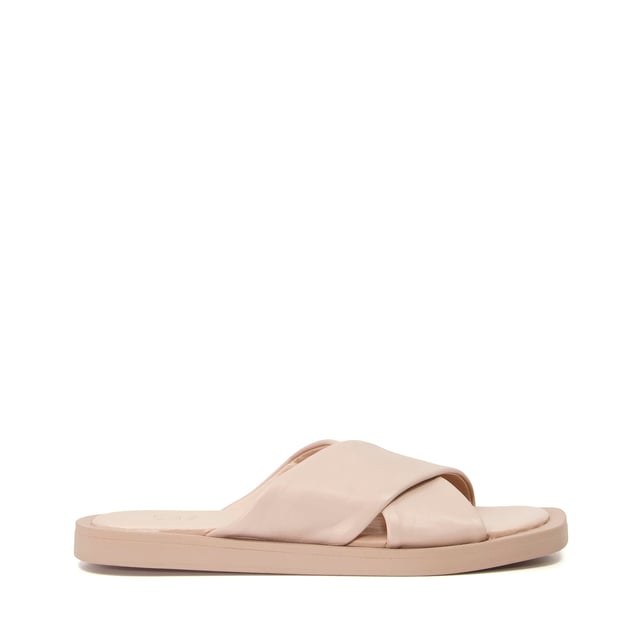 Dune Ladies LICORICE Leather Sandals Licorice