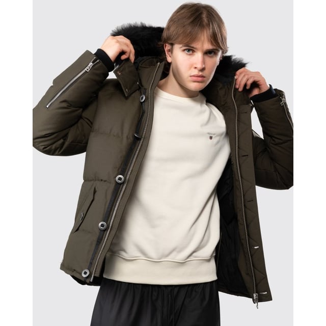 Moose Knuckles Original Q3 Army Green Down Jacket