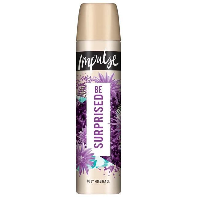 Impulse Be Surprised Body Spray Deodorant w/ Blend of Natural Scents ...