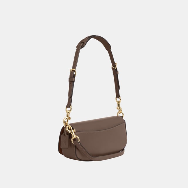 Andrea Small Shoulder Bag in Smooth Leather with Tonal Hardware