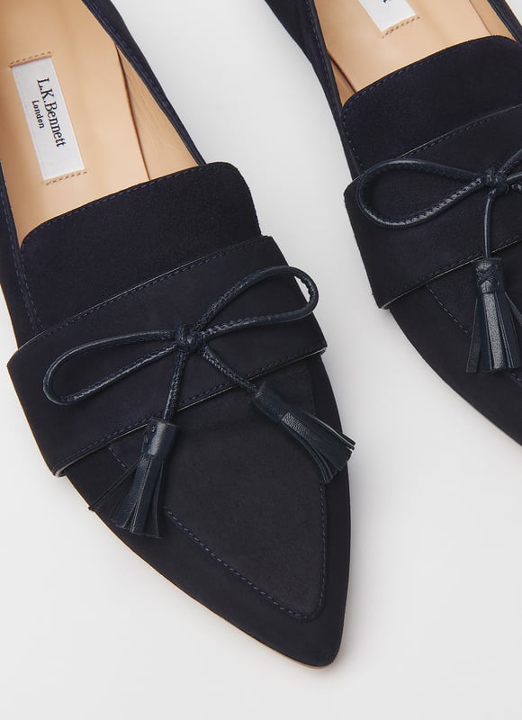 LK Bennett Celina Flats, Navy