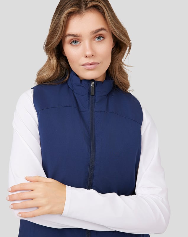 Womens Castore Padded Gilet in Navy