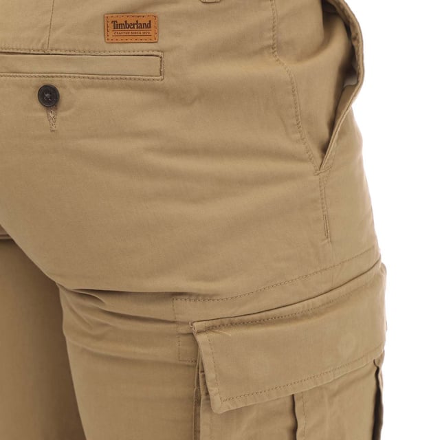 Heren Timberland Outdoor Relaxed Cargo Korte Broek in Khaki