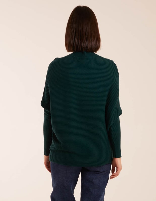 Ribbed Batwing Jumper