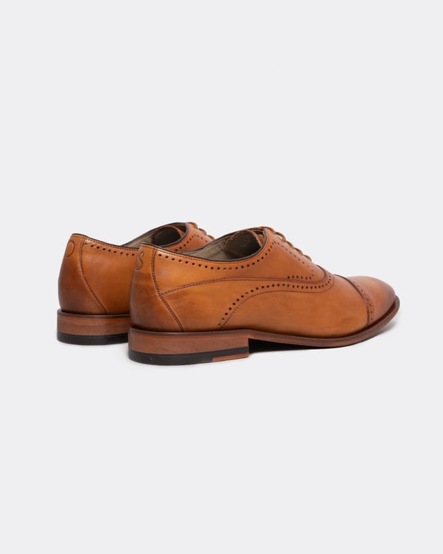 Oliver Sweeney Mallory Mens Antiqued Leather Oxford Shoes