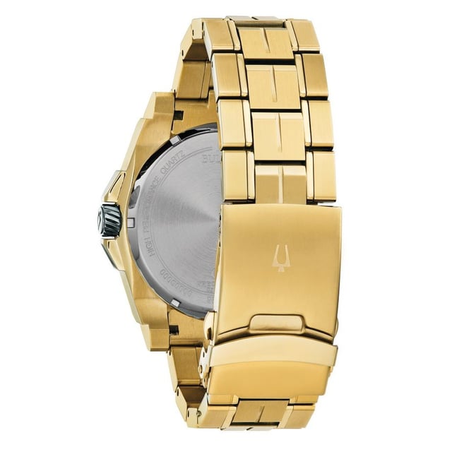 Bulova Precisionist Gold Herren Armbanduhr 98D156