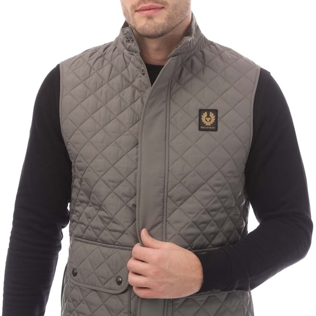 Men's Belstaff Icon Gilet in Grey