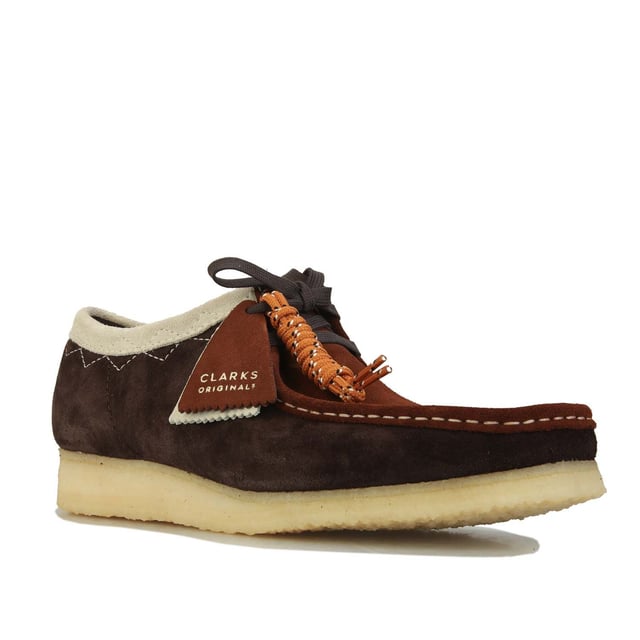 Men's Clarks Originals Wallabee Combi Boots in Tan