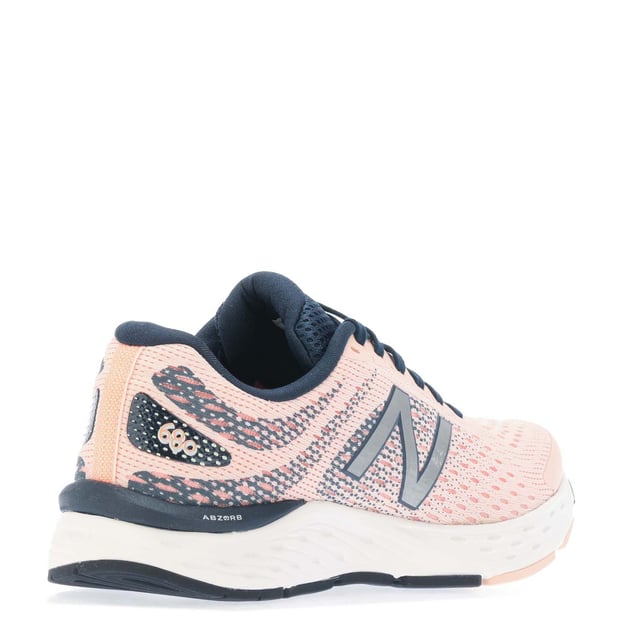 Women's New Balance Fresh Foam 680v6 Running Shoes in Peach