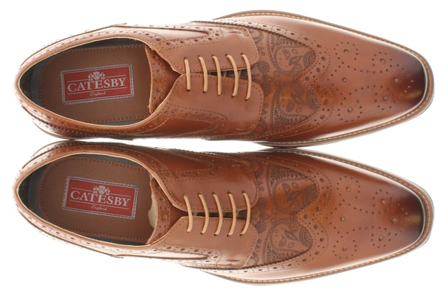 Thomas Catesby Mens Shoes Smart Brandy Leather tan