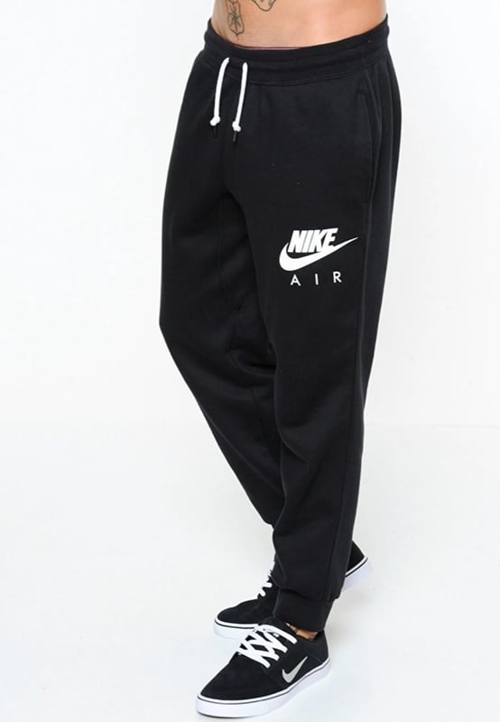 Nike Air Mens Fleece Joggers In Black