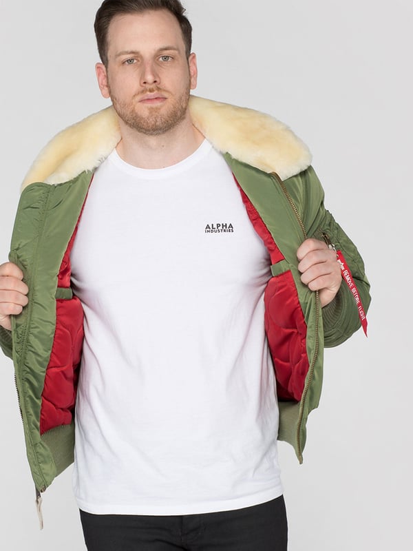 Alpha Industries Men's Injector III Flight Jacket in Sage Green