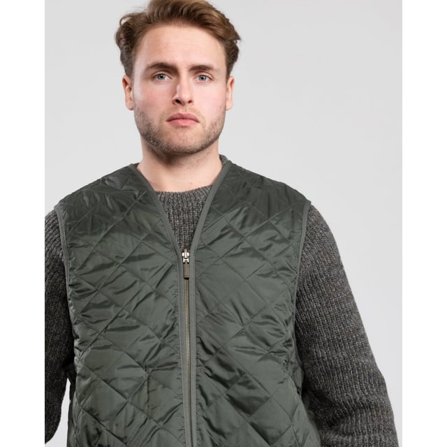 Quilted Waistcoat/Zip in Liner