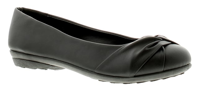 Platino Twill Womens Ladies Flats Shoes Black