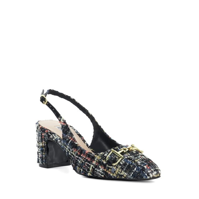 Dune Ladies Choices - Brand Snaffle Block-Heeled Slingback Courts