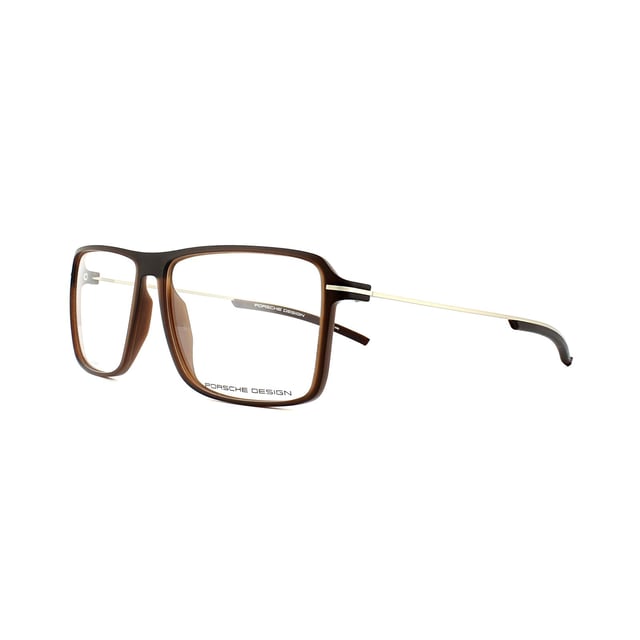 Porsche Design rechthoekig bruine herenglazen frames