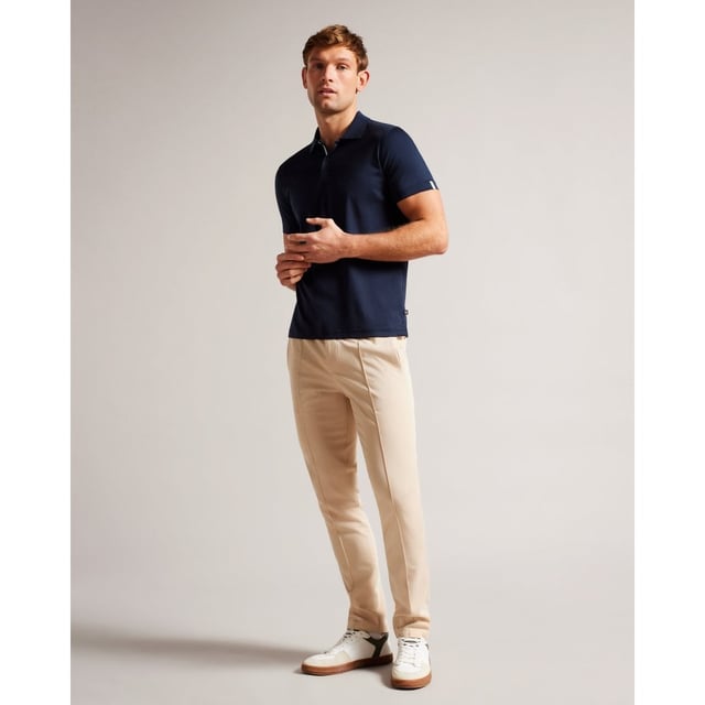 Men's Ted Baker Zeiter Slim Soft Touch Polo in Navy