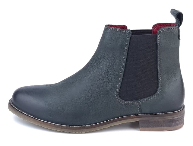 Frank James Aintree Soft Nubuck Leather Green Womens Chelsea Boots