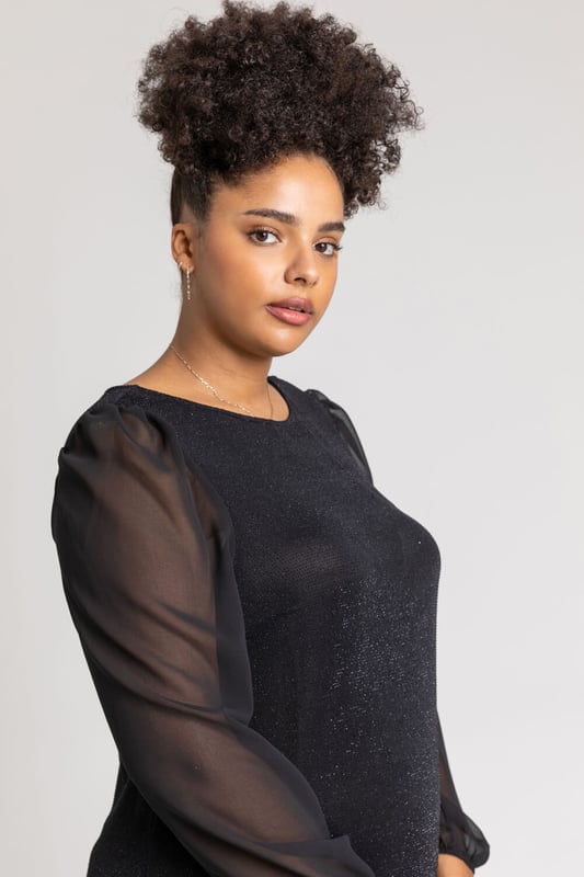 Curve Sparkle Swing Dress